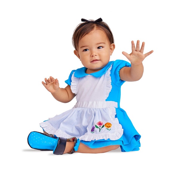 Disney | Costumes | Disney Store Alice In Wonderland Baby Girl Dress ...